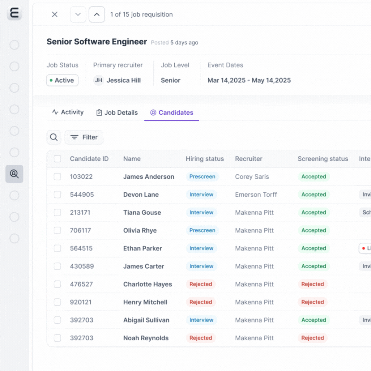 Recruiter Co-pilot with Post-offer Engagement Solutions